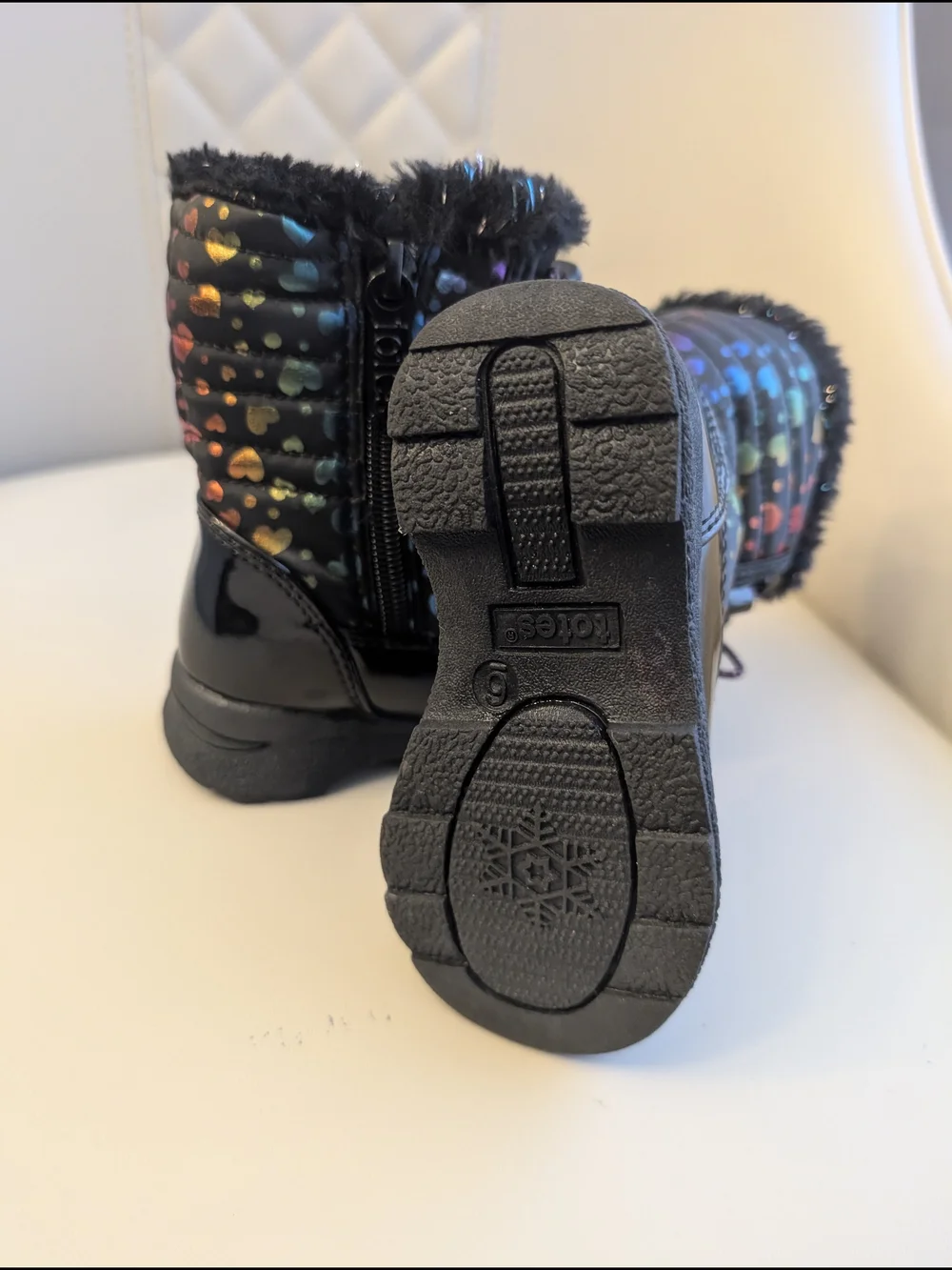 totes | Shoes | Little Girls Sz 6 Black Faux Fur Lined Winter Snow ...
